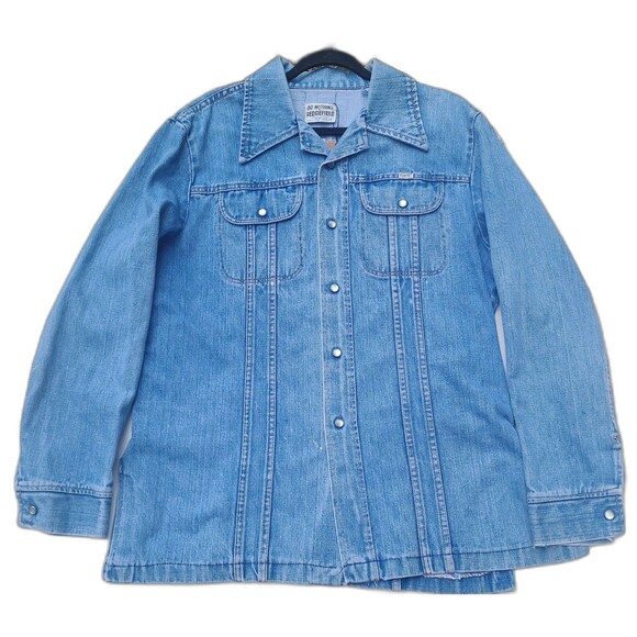 Shirts | Vintage Do Nothing Sedgefield Denim Pearl Snap Shirt Shacket ...